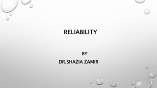Reliability | PPTX