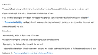 A ppt note on reliability, which forms a key part in quality management ...