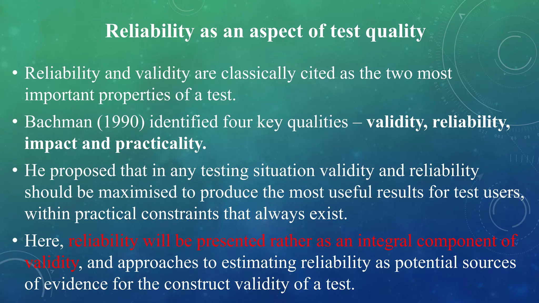 Reliability and dependability by neil jones | PPTX