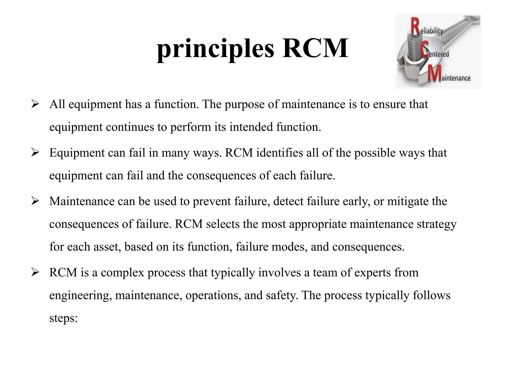 Reliability-centered maintenance (RCM) & Total Productive Maintenance ...