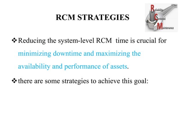 Reliability-centered maintenance (RCM) & Total Productive Maintenance ...
