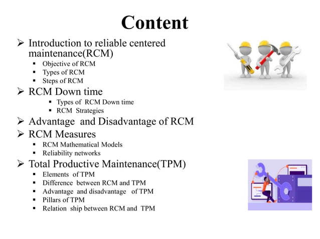 Reliability-centered maintenance (RCM) & Total Productive Maintenance (TPM).pptx