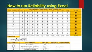 RELIABILITY-TEST-Summer 2023-2024 (1).pptx. | PPT