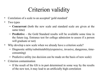 Reliability and validity | PPT