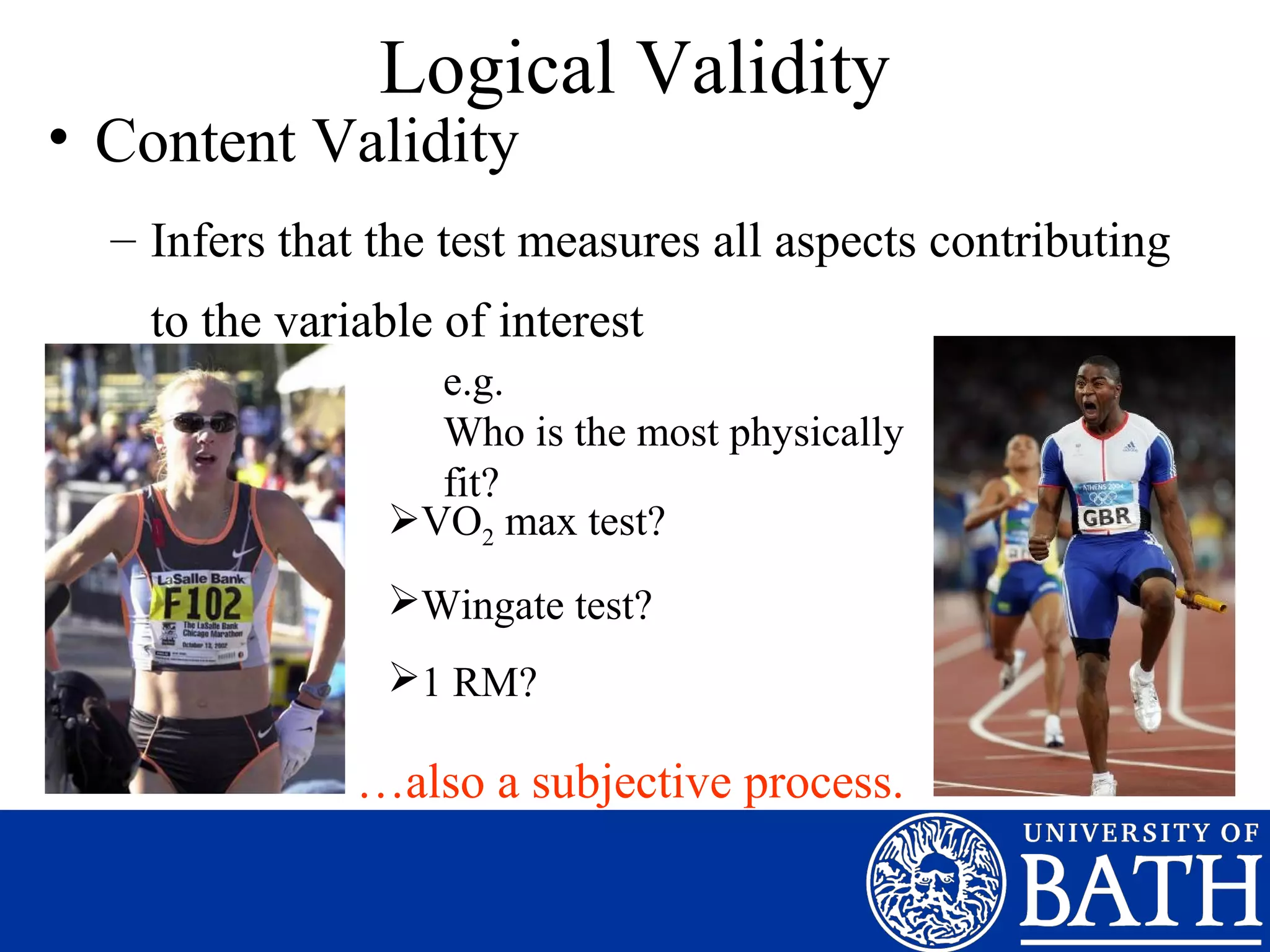 Reliability and validity | PPT