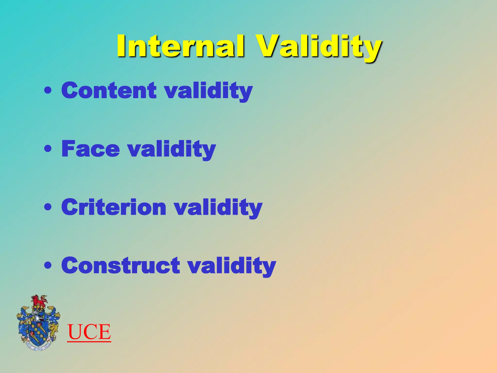 Reliability and validity | PPT