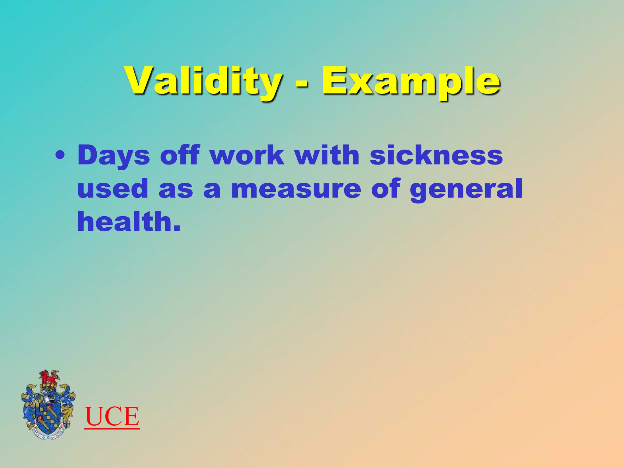 Reliability and validity | PPT