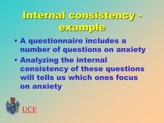 Reliability and validity | PPT