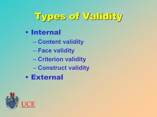 Reliability and validity | PPT