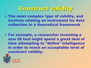 Reliability and validity | PPT