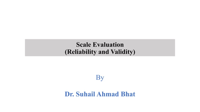 Reliability and Validity.pptx