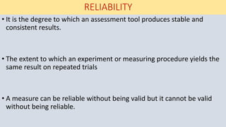 Reliability and Validity.pptx