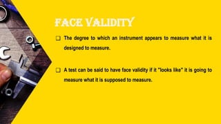 Reliability and Validity in Research.... | PPTX