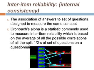RELIABILITY AND VALIDITY OF RESEARCH TOOLS.pptx