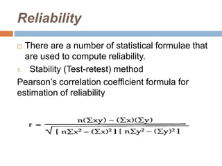 RELIABILITY AND VALIDITY OF RESEARCH TOOLS.pptx