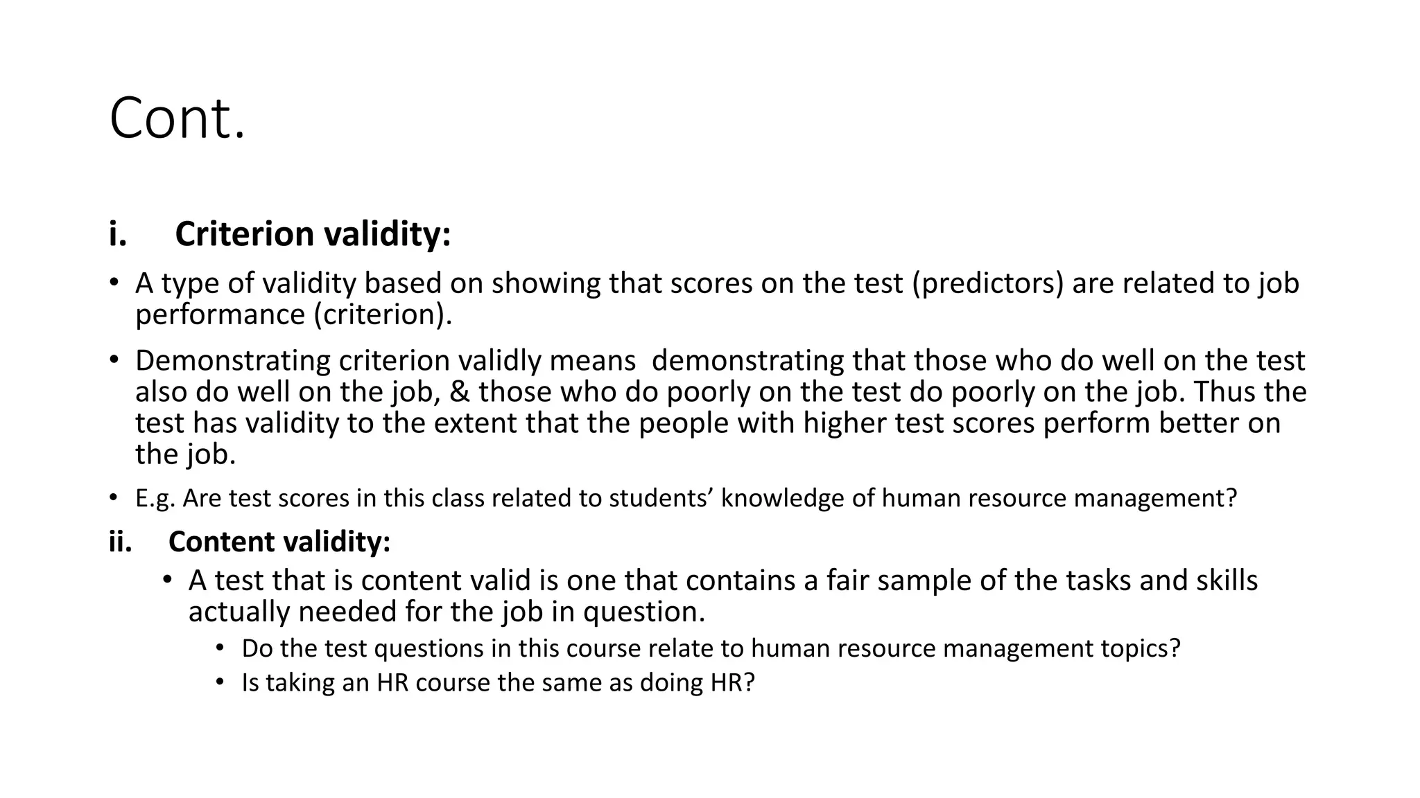 Reliability and validity | PPTX
