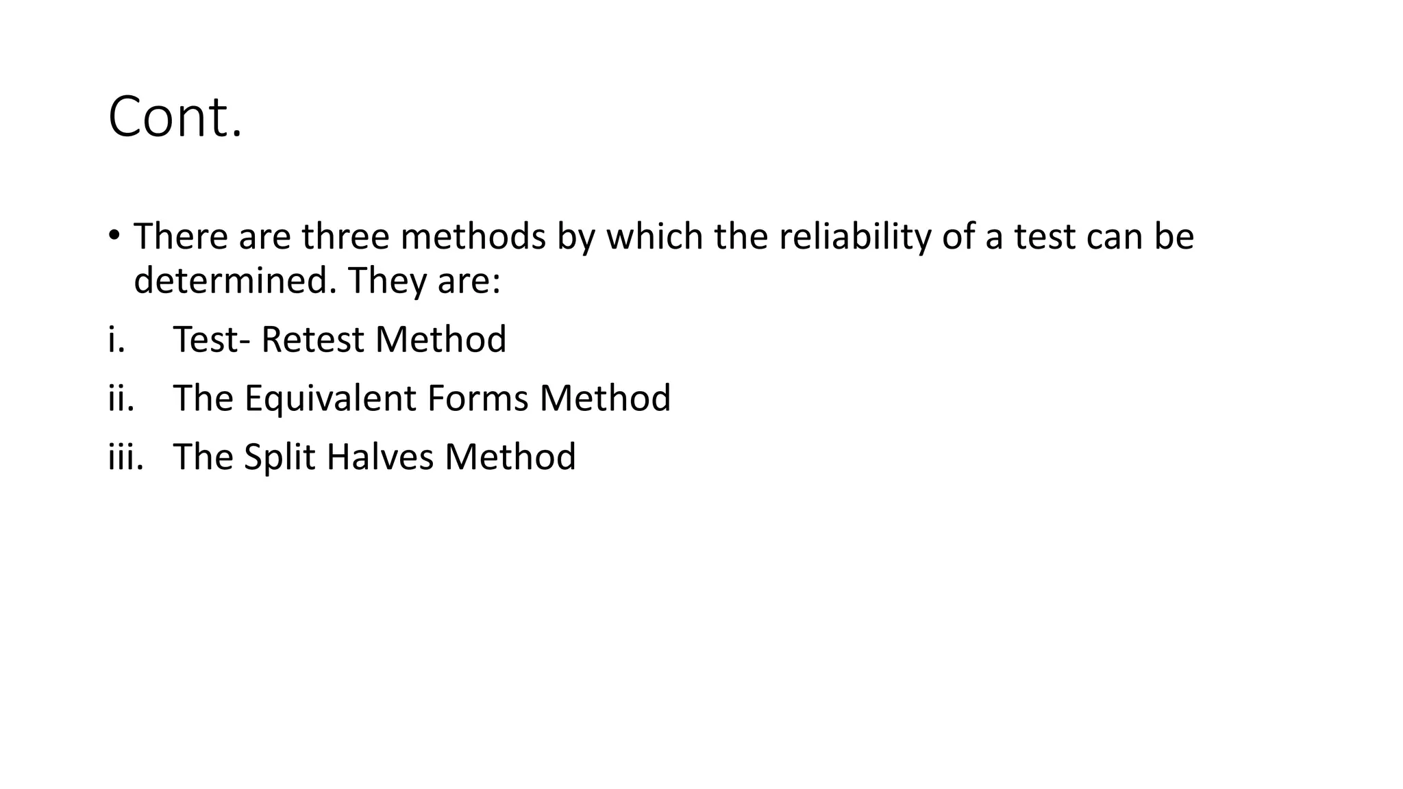 Reliability and validity | PPTX