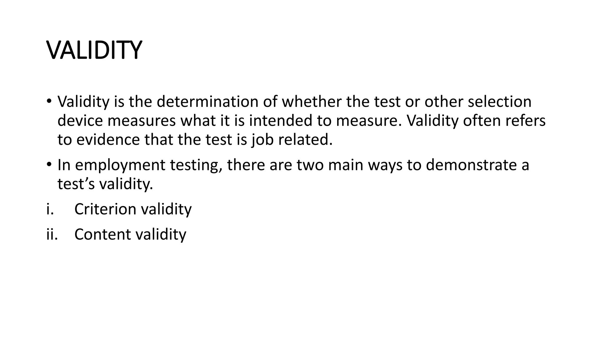 Reliability and validity | PPTX