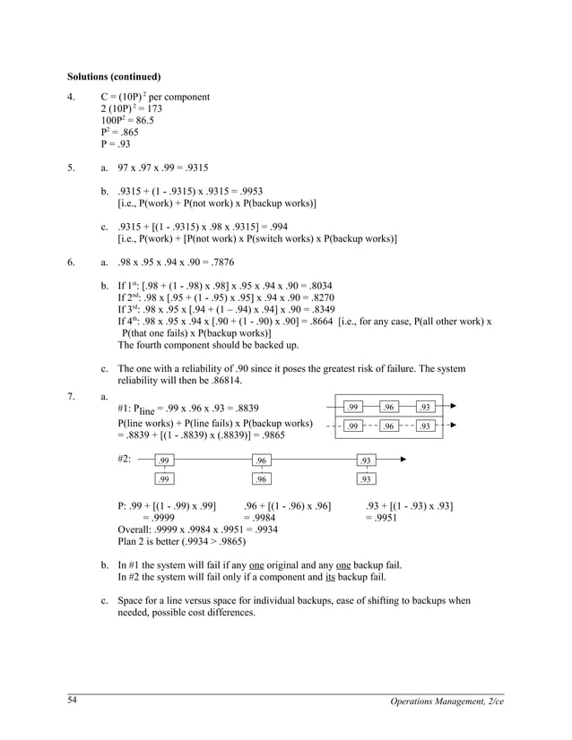 Solution to chapter 04: Reliability | DOC