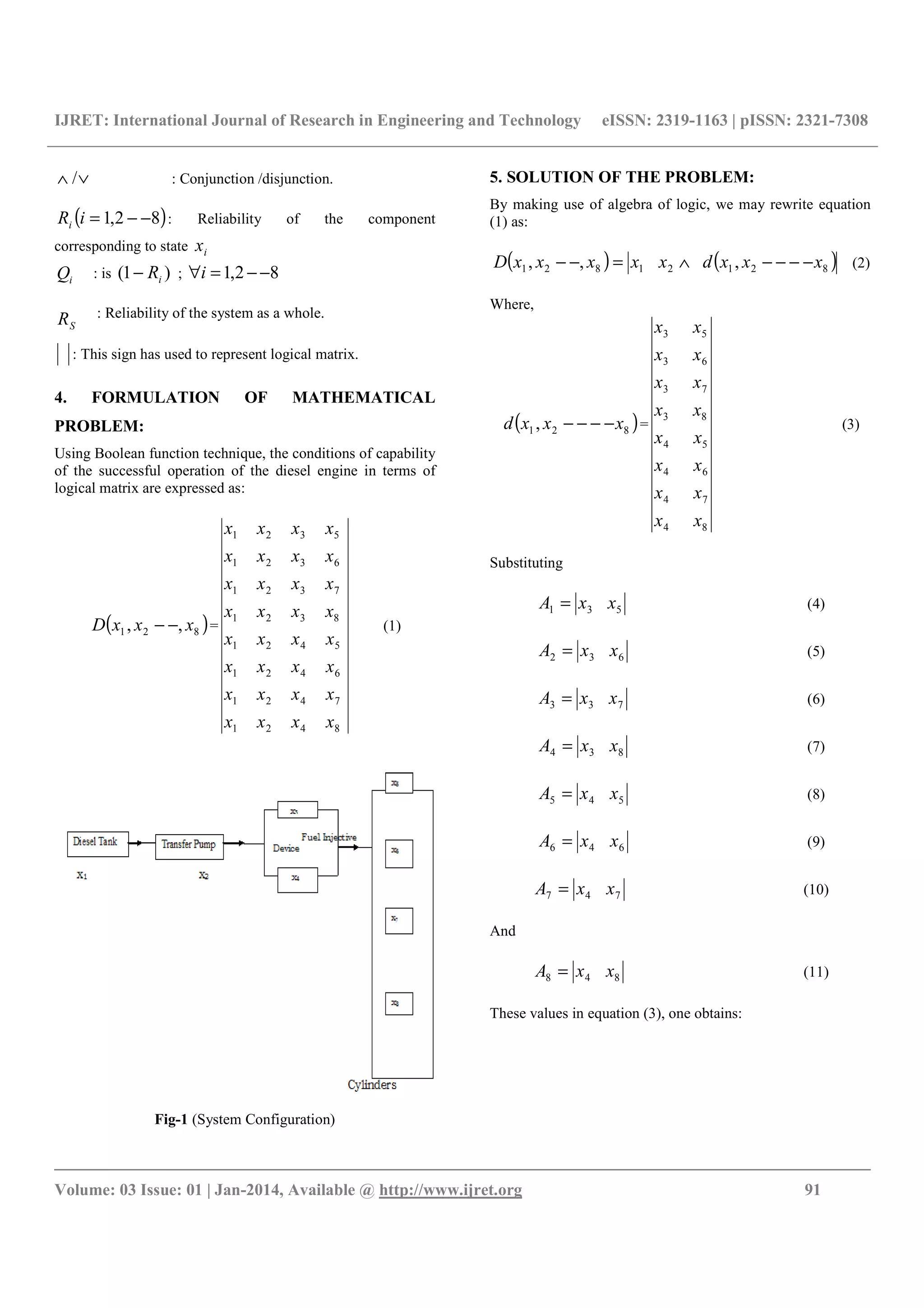 Reliability assessment for a four cylinder diesel engine | PDF