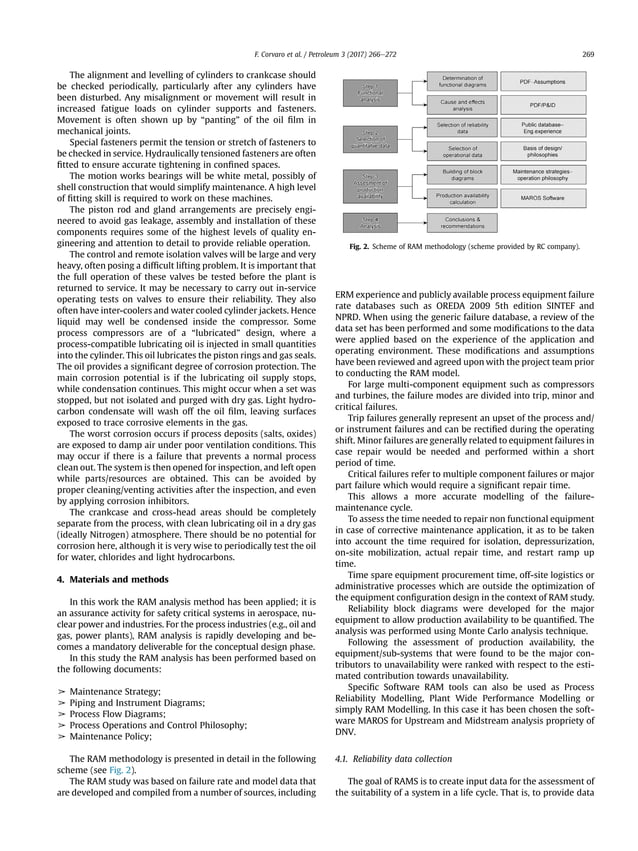 Reliability, availability, maintainability (RAM) study, on reciprocating compressors api 618 ...