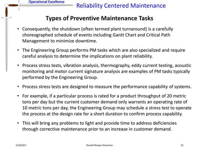 Reliability Centered Maintenance | PPTX | Manufacturing Industry ...