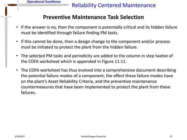 Reliability Centered Maintenance | PPTX | Manufacturing Industry ...