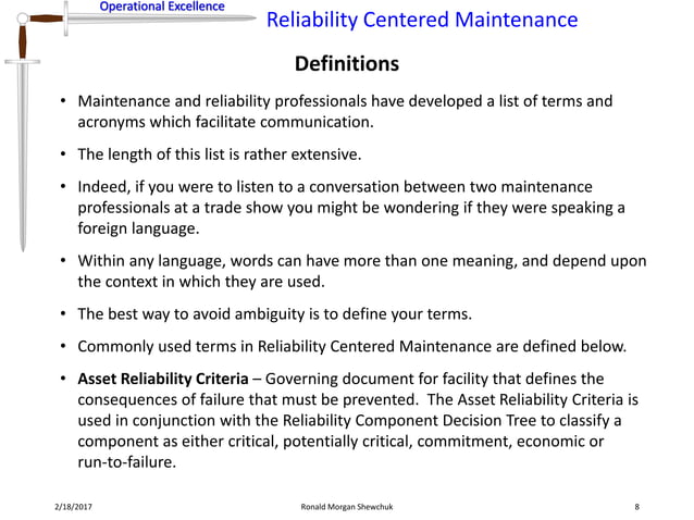 Reliability Centered Maintenance | PPTX | Manufacturing Industry ...