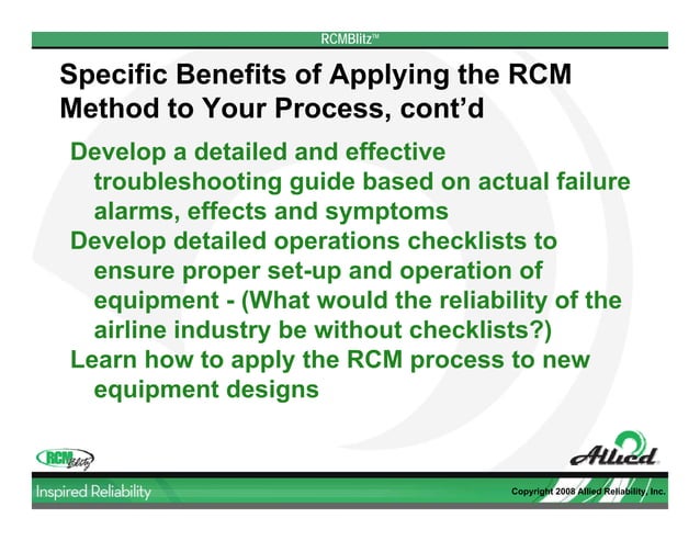 Reliability Centered Maintenance Made Simple | PDF