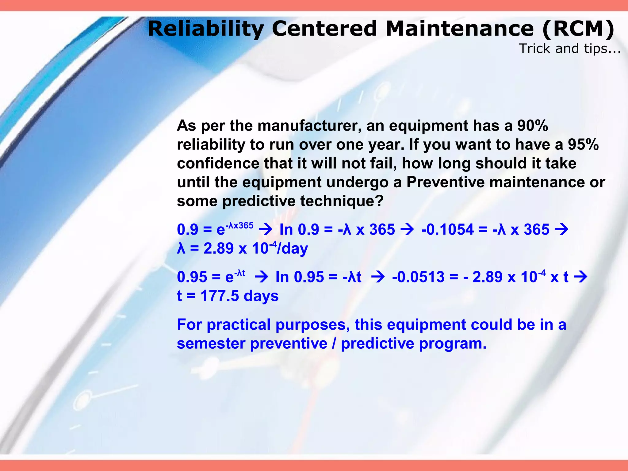 Reliability centered maintenance | PPT