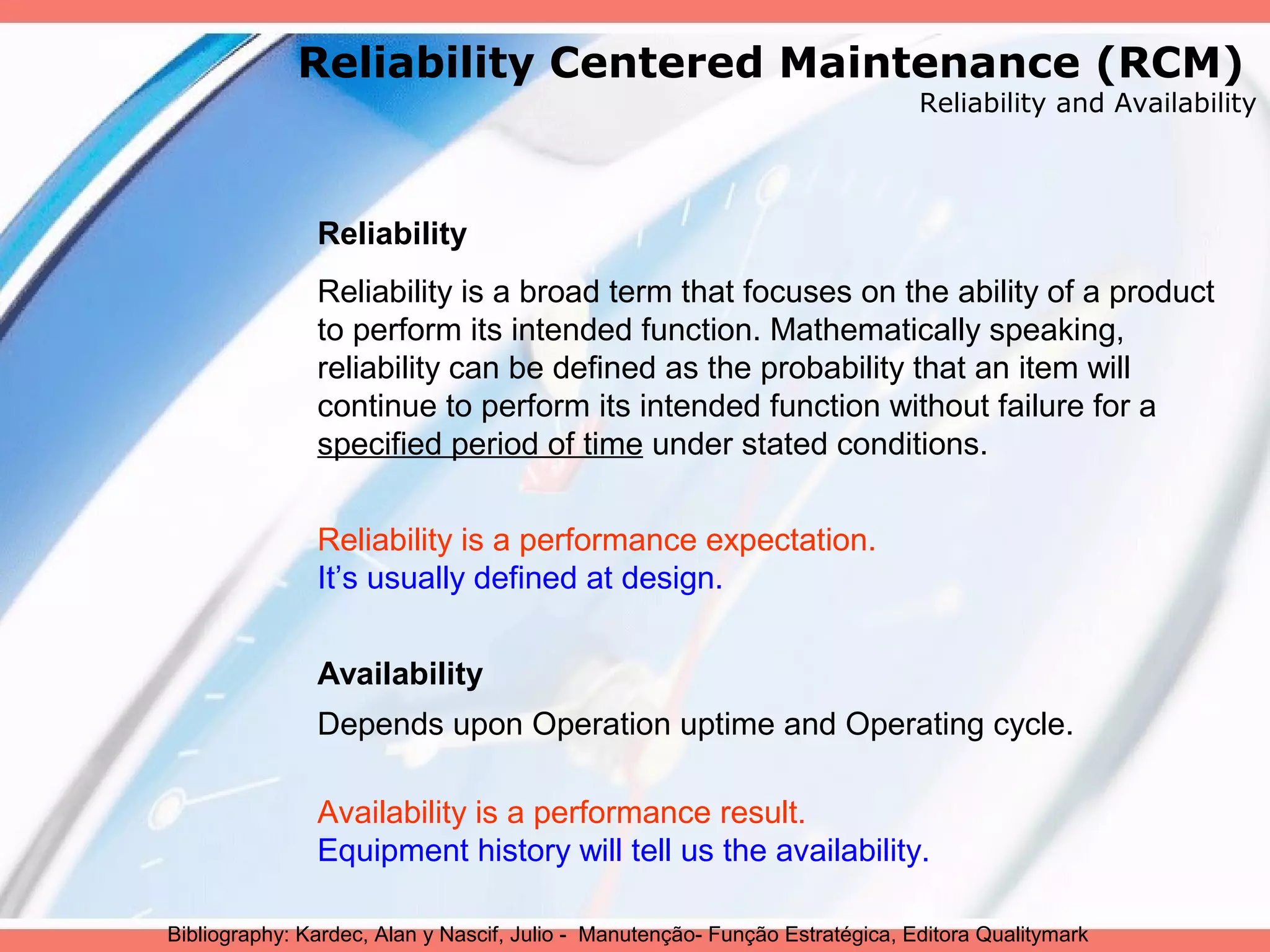 Reliability centered maintenance | PPT