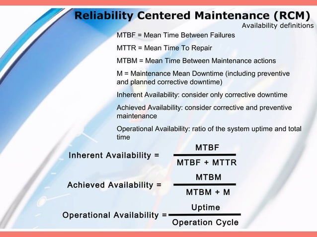 Reliability centered maintenance | PPT | Operating Systems | Computer ...
