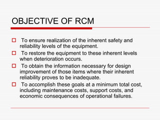 Reliability centred maintenance | PPT