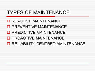 Reliability centred maintenance | PPT