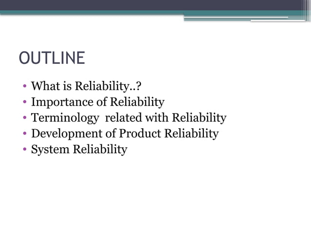 Reliability criteria in design and its application.pptx | Computer Software and Applications ...