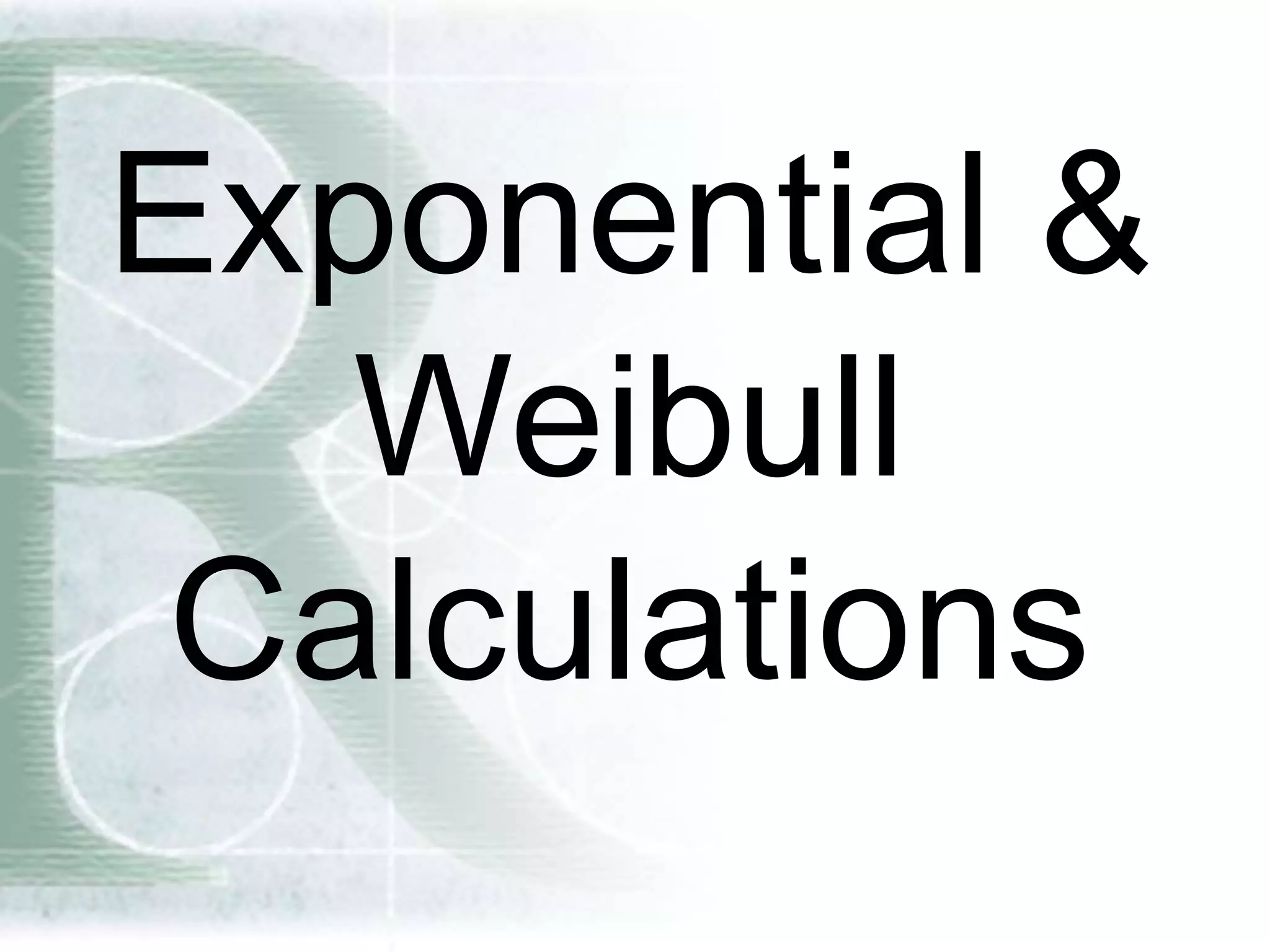 Reliability Distributions | PPTX