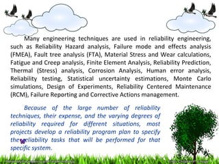 Reliability Engineering and Terotechnology | PPT
