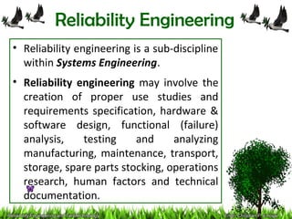 Reliability Engineering and Terotechnology | PPT