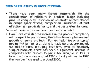 Reliability engineering chapter-1csi | PPTX
