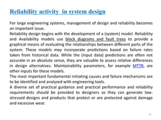 Reliability engineering chapter-1csi | PPTX