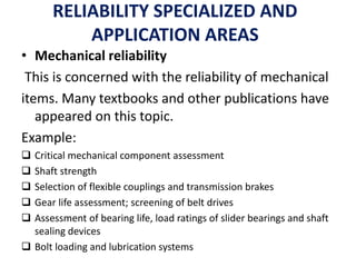 Reliability engineering chapter-1csi | PPTX