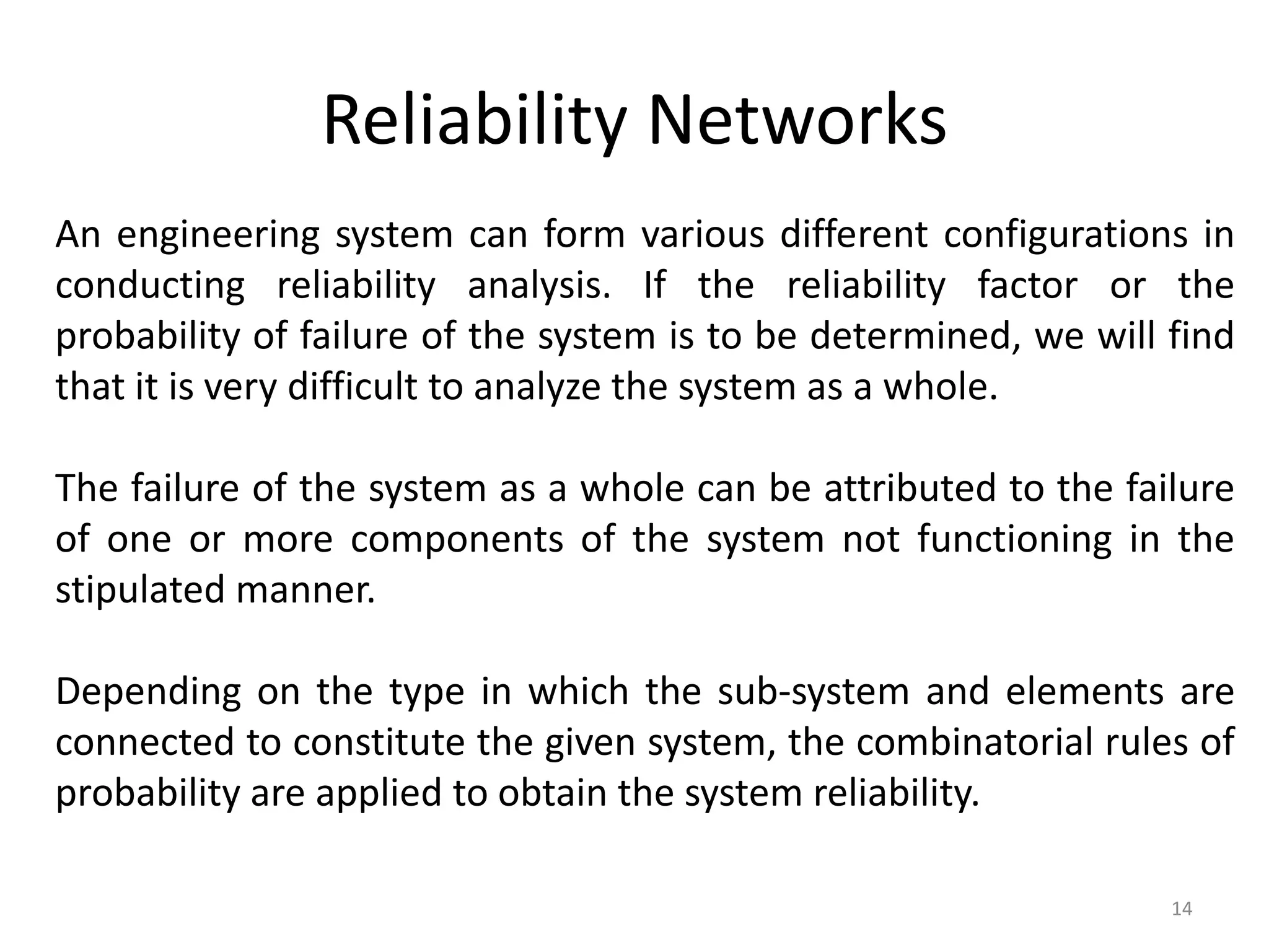 Reliability engineering chapter-2 reliability of systems | PPTX