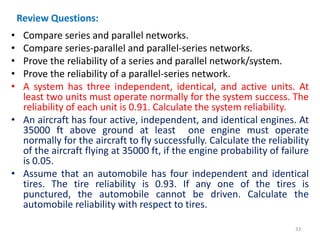 Reliability engineering chapter-2 reliability of systems | PPTX