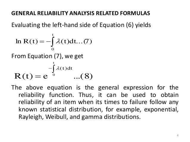 Reliability Engineering Chapter 2 Reliability Of Systems