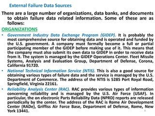 Reliability engineering chapter-3 failure data collection and analysis | PPTX