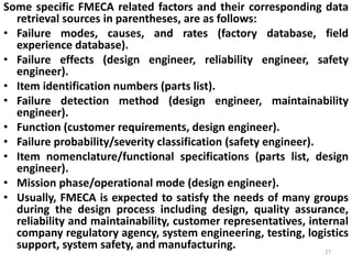 Reliability engineering chapter-4 fmea | PPTX