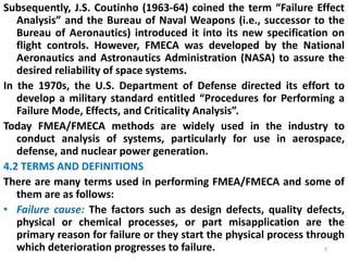 Reliability engineering chapter-4 fmea | PPTX