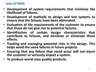 Reliability engineering chapter-4 fmea | PPTX