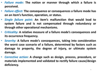 Reliability engineering chapter-4 fmea | PPTX