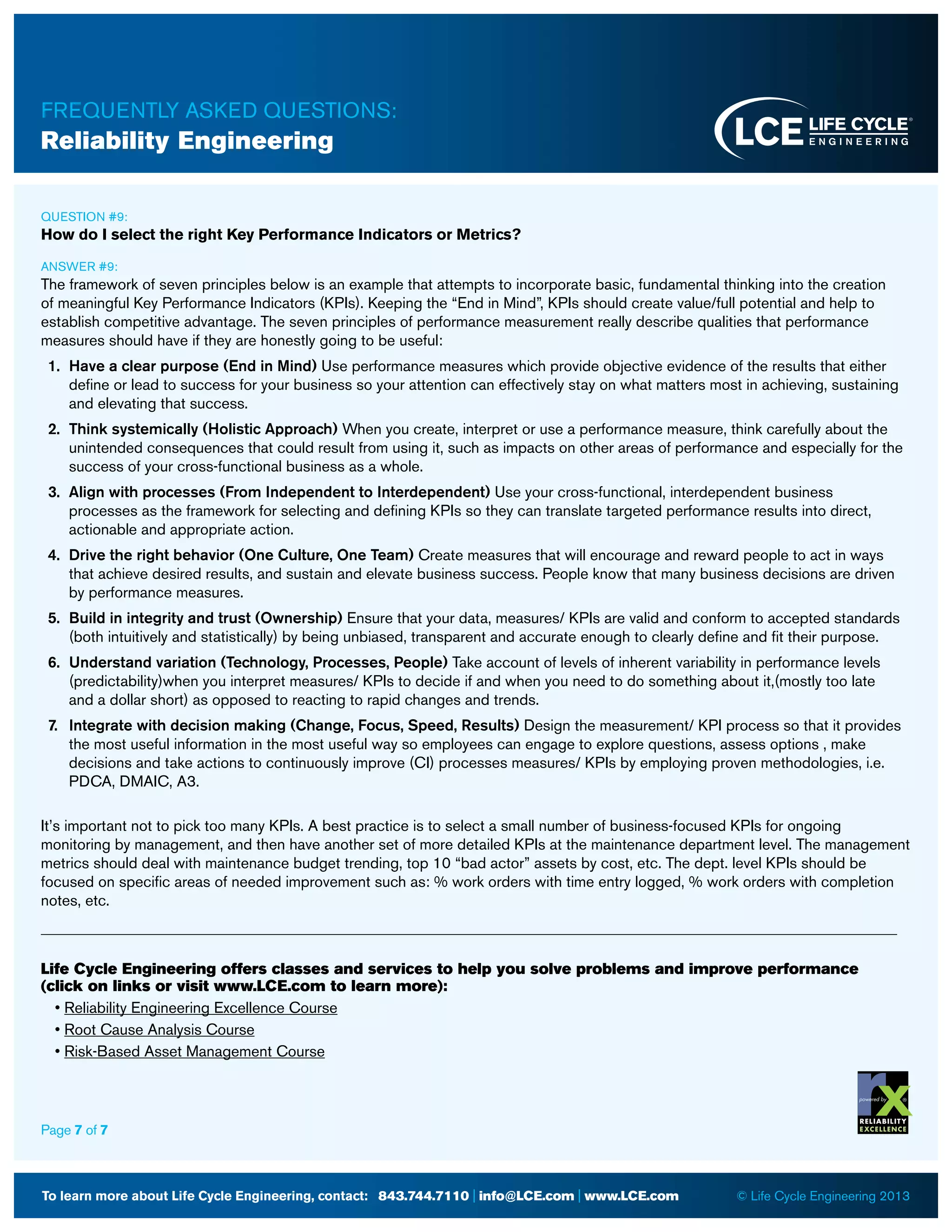 Reliability Engineering Q&A - LCE | PDF